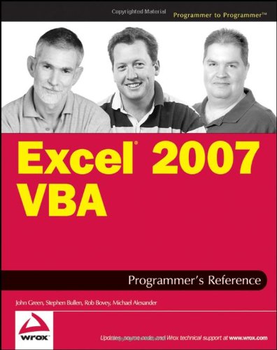 Excel 2007 VBA Programmer’s Reference eBook - StudyingCore